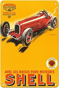 Shell Motor Oils - Racing Cars - Vintage Car Racing Poster by Géo Ham ...