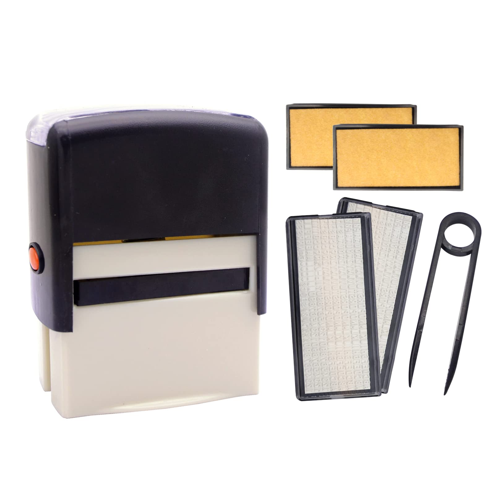 Label Stamp, Personalised Name Stamp, 5 Line 59 X 23mm Custom Phrase ...