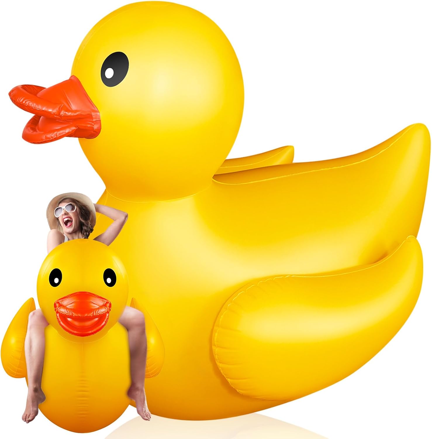 Amazon.com: Hungdao 1 Pcs 5 Feet Giant Inflatable Duck Huge Rubber Duck ...
