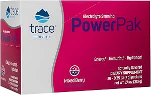 Amazon.com: Trace Minerals PowerPak Electrolyte 30 Pack Imported ...