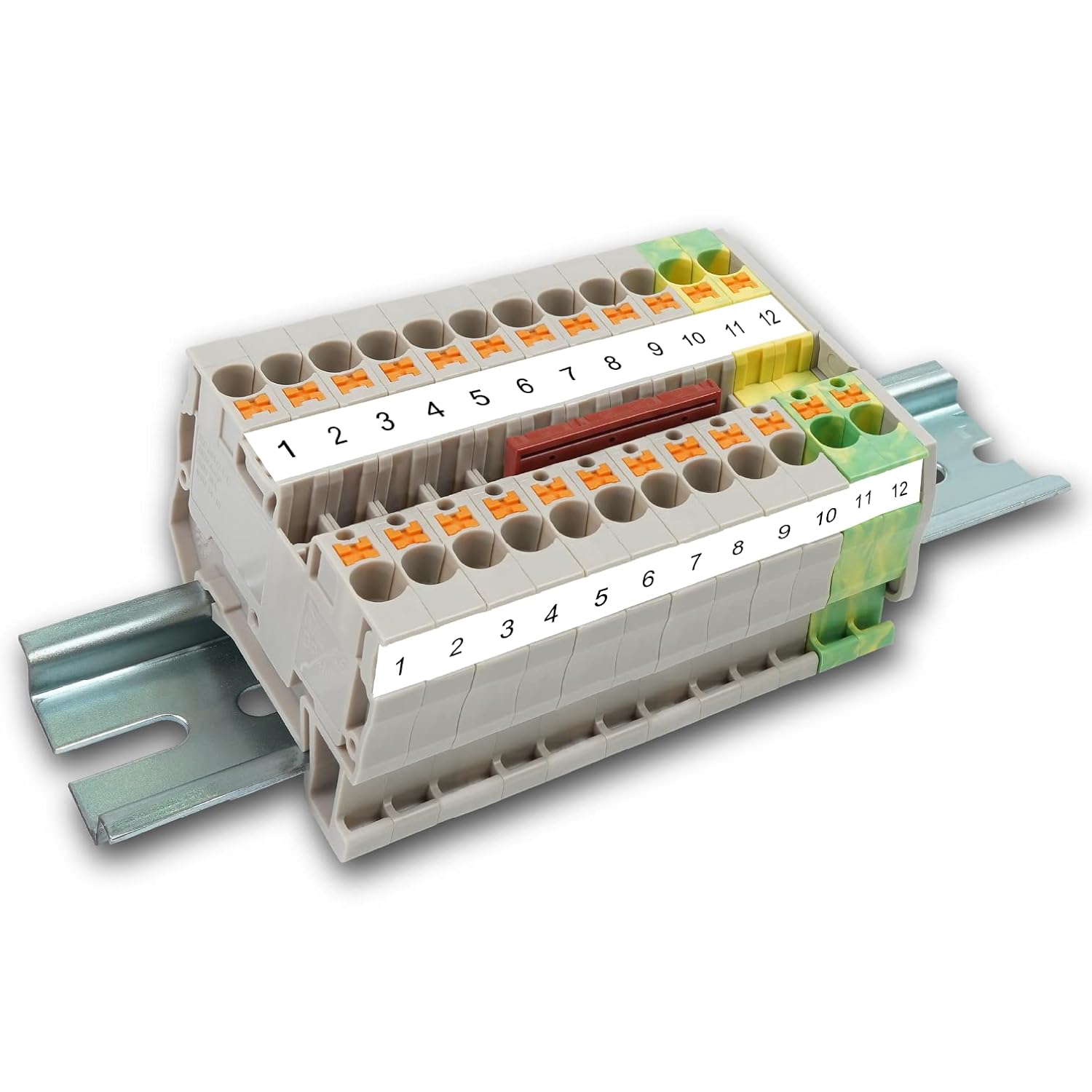 Dinkle DP4N DIN Rail Terminal Blocks 600V 30A Set,Wire Conductor ...