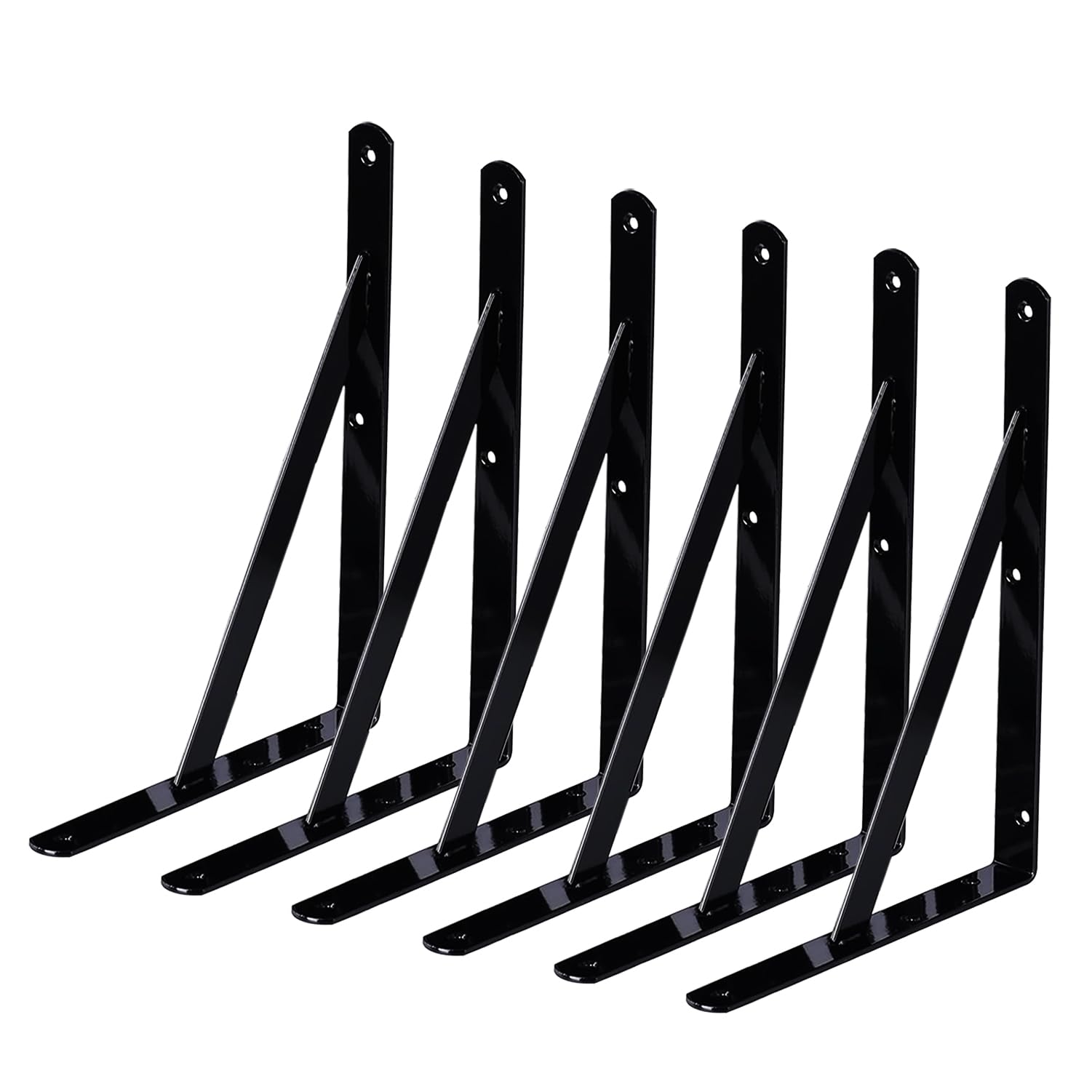 Snapklik.com : Shelf Brackets 6 Pack 16 Inch Heavy Duty Metal L ...