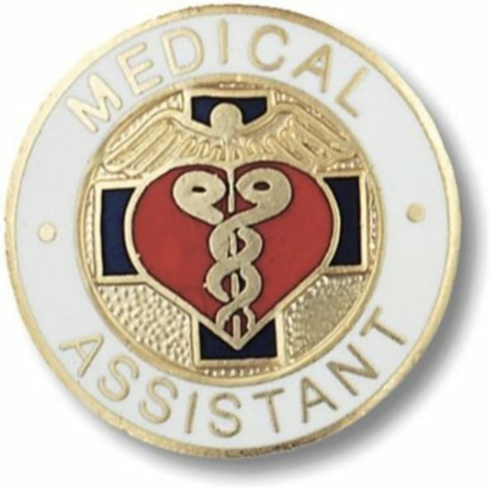 Amazon.com: EMI Medical Assistant Nurse Pin Round: Novelty Buttons And ...