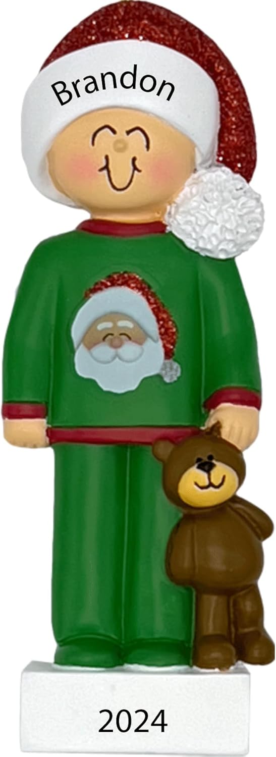 Amazon.com: Santa Tell Me Personalized Christmas Ornaments for Kids ...