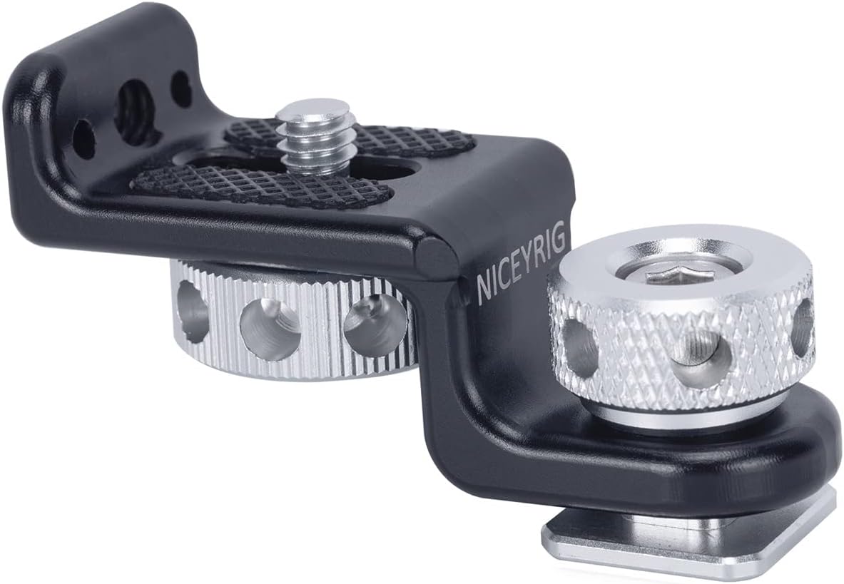 Amazon.com : NICEYRIG Easy Camera Monitor Holder Cold Shoe Mount with ...