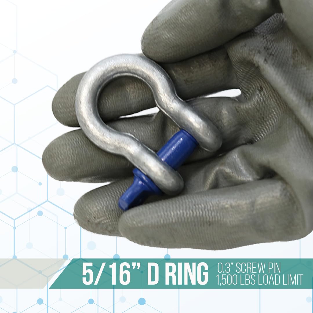 Snapklik.com : Boxer Forged Anchor Shackle 5/16”Heavy Duty Forged Steel ...