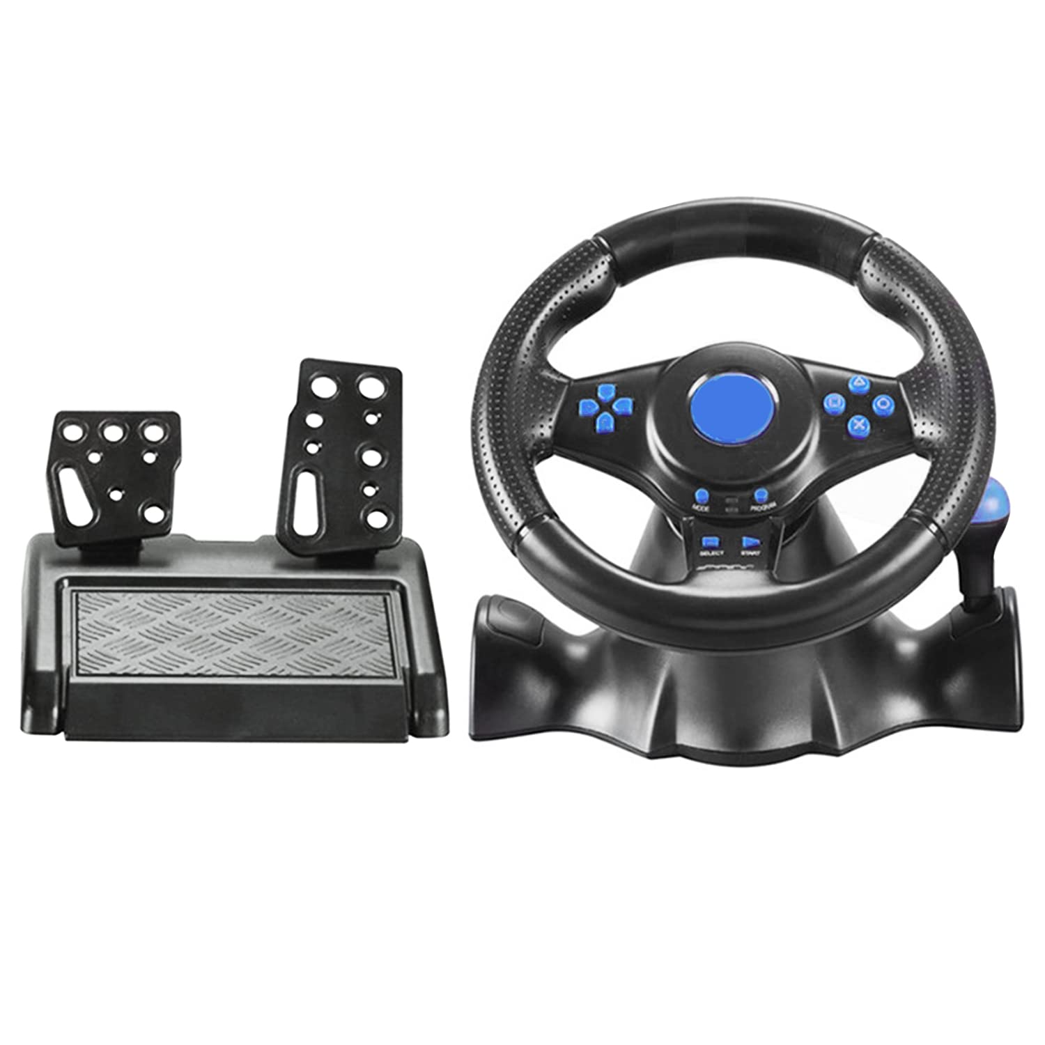 Amazon.com: YUYIU 【Upgraded Racing Steering Wheel with Pedals/Paddles ...
