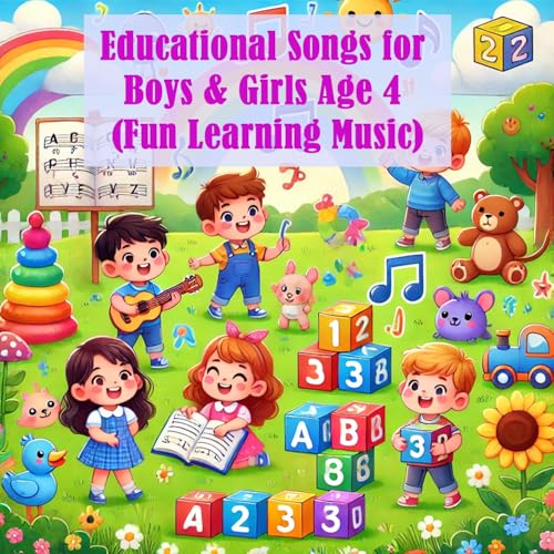 Educational Songs for Boys & Girls Age 4 (Fun Learning Music) by Bright ...