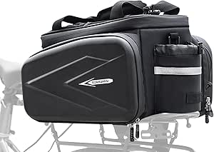 Amazon.com: Febabilo Bike Rack Bag, 20L EVA Hard Shell Bike Trunk Rear ...
