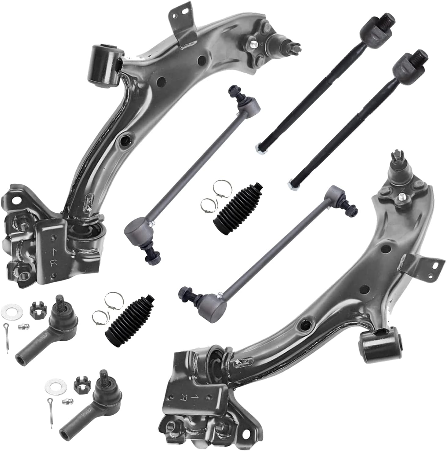 Amazon.com: Detroit Axle - Front End 10pc Suspension Kit 2007-2011 ...