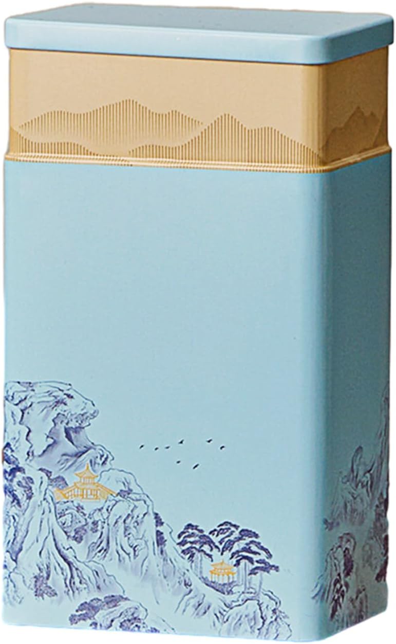 Amazon.com: Compact Tinplate Tea Box Traditional Chinese Culture ...