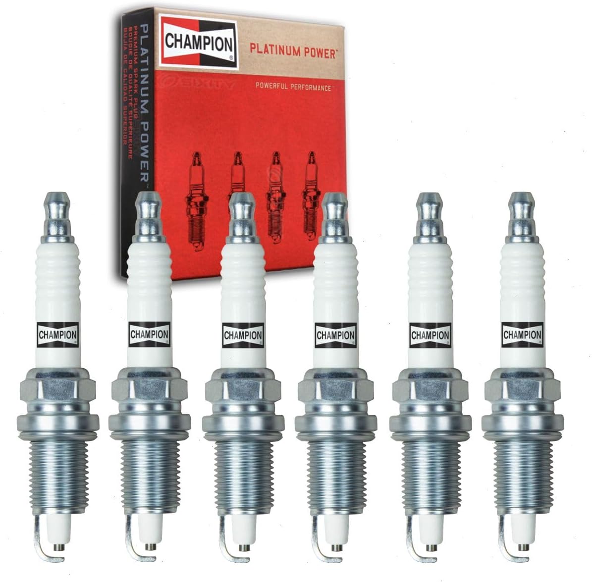 Amazon.com: 6 pc Champion Platinum Spark Plugs compatible with Chrysler ...