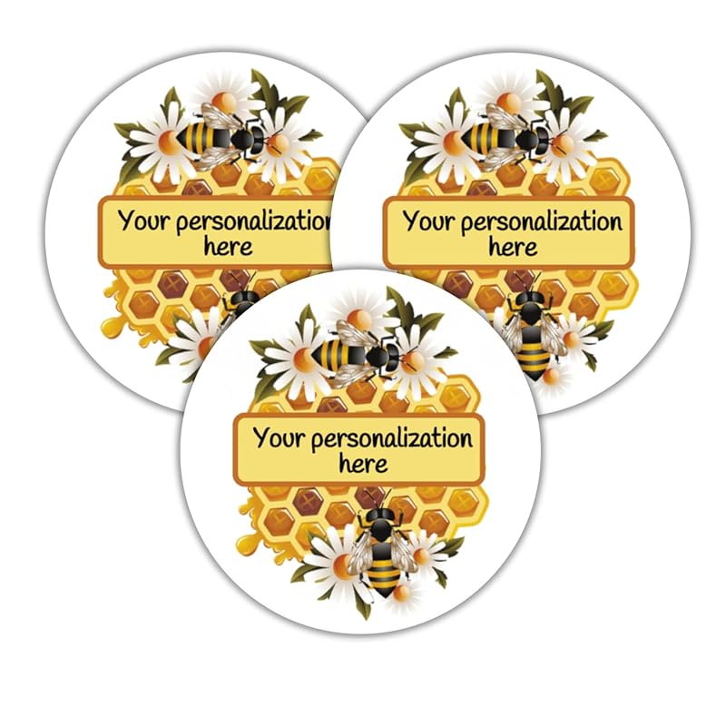 Amazon.com: personalized Honey labels, stickers, tags, bees : Handmade ...