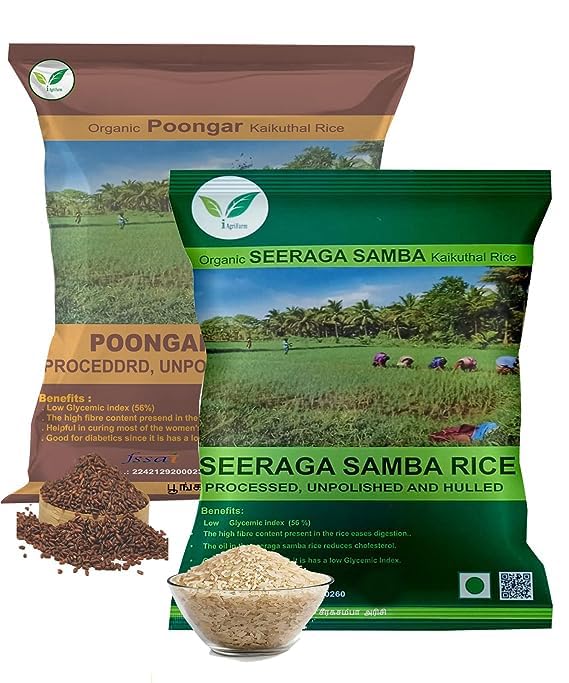 Iagrifarm Organic Immunity boosters Rice Combo (Poongar rice 1 Kg ...