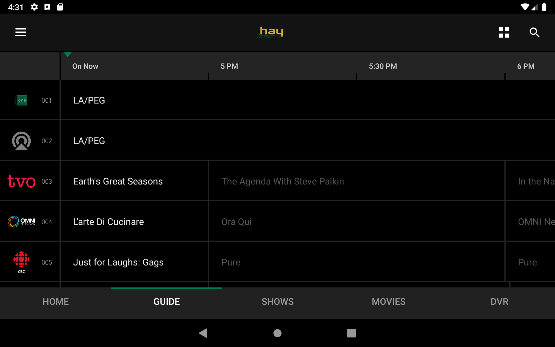 Hay Xstream TV - App on Amazon Appstore