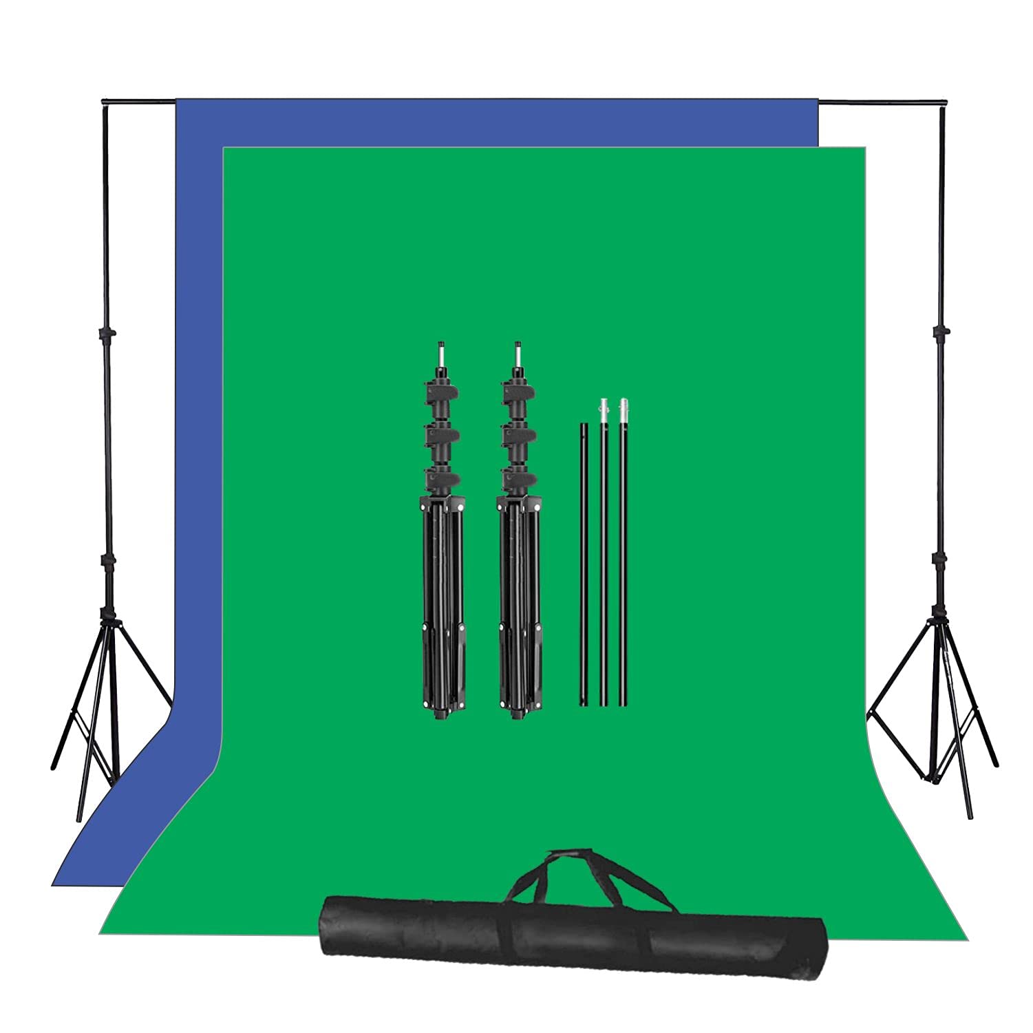 Buy Boltove® Green and Blue Screen Backdrop with Stand, 8FT X 12FT Wide ...