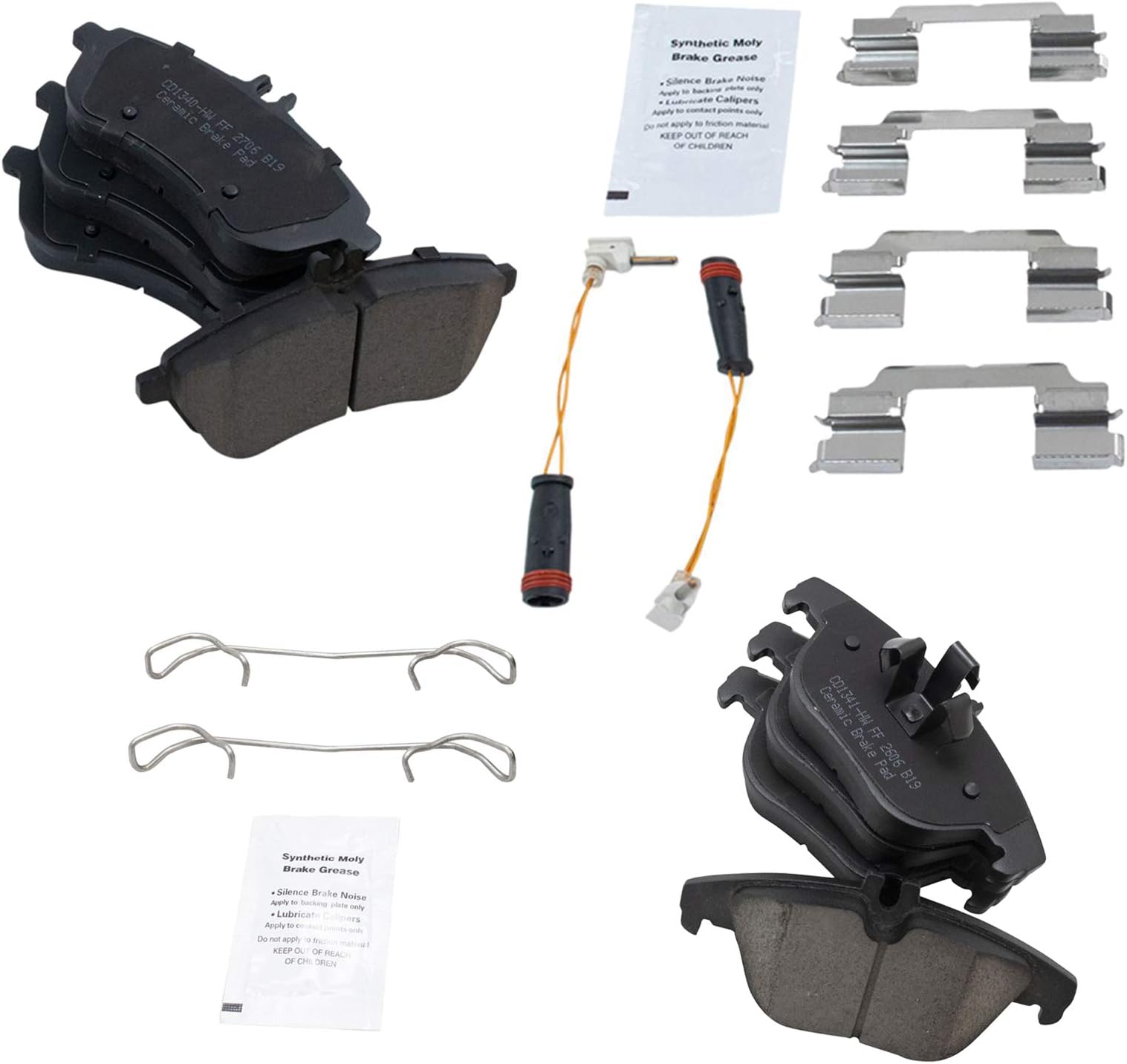 Amazon.com: Bendix Premium SBC1794 Ceramic Front Brake Pads for ...