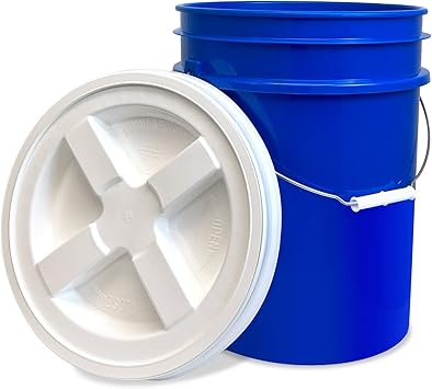 Amazon.com: ePackageSupply 5 Gallon White Bucket with Gamma Seal Screw on Airtight Lid | Made in ...