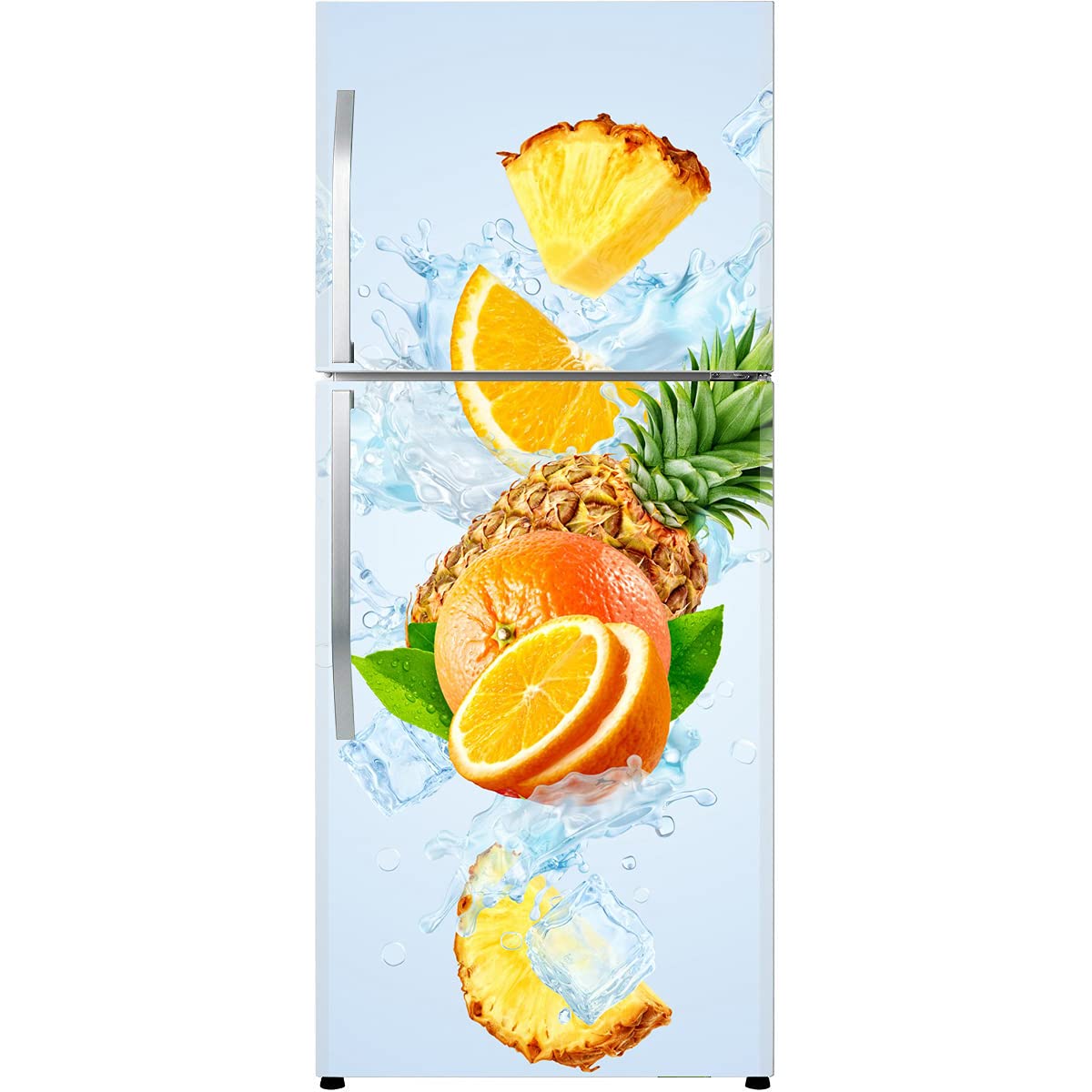 Grand Pixels Refrigerator Door Skin Sticker | Decorative Fridge Sticker ...