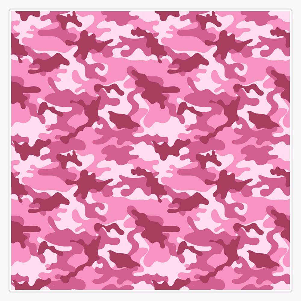 Amazon.com: HOF Trading Pink Color Camouflage Design Vinyl Sticker ...