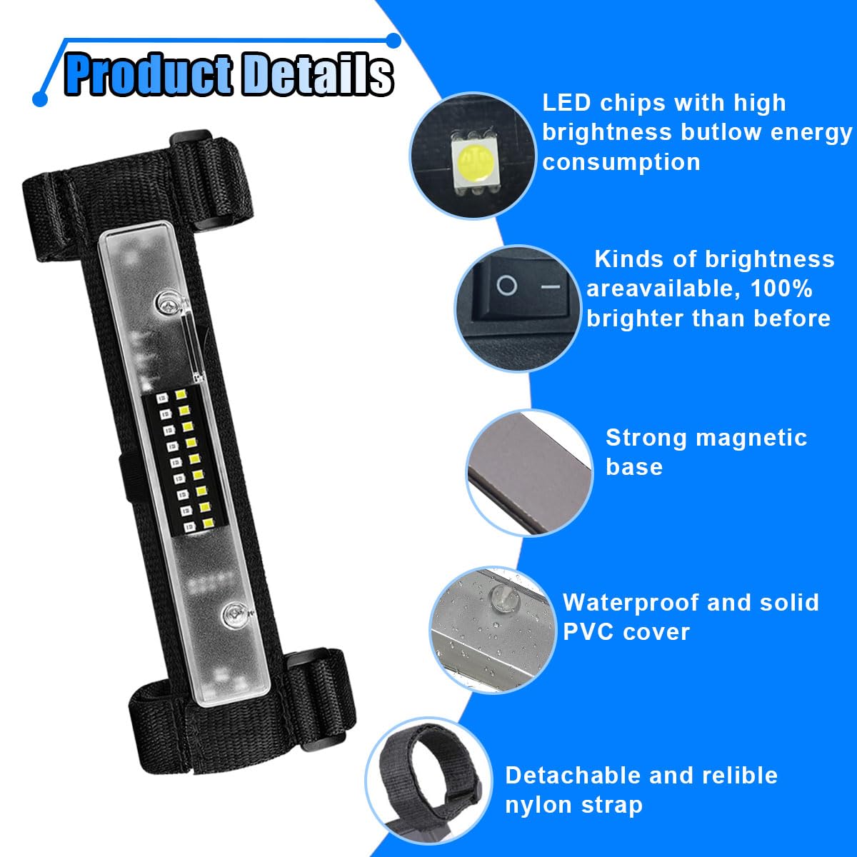 Snapklik.com : UTV Interior Dome Light, Universal Roll Bar Mount UTV ...