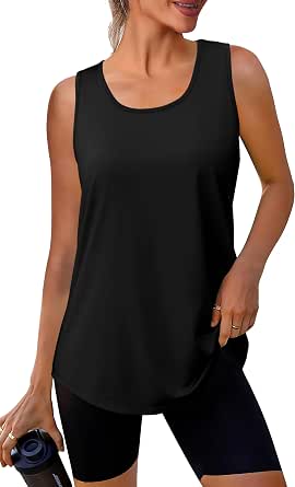 Amazon.com: WIHOLL Workout Tops for Women Summer Athletic Tank Tops ...