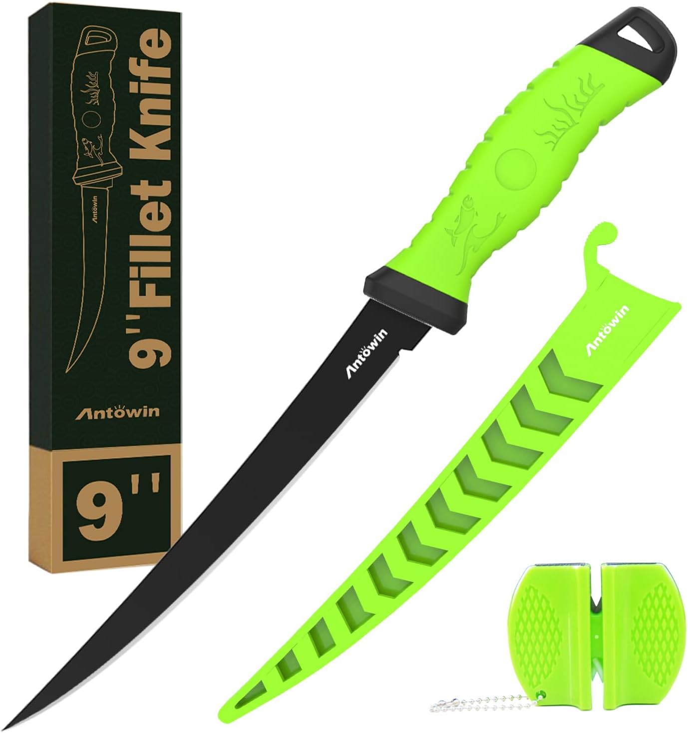 9 Inch Fishing Fillet Knife, Professional Level Knives for Filleting ...