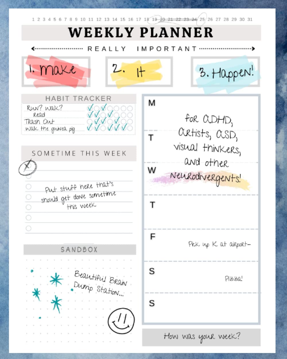 The Weekly Planner for ADHD: Executive Function Planning for ADHD ...