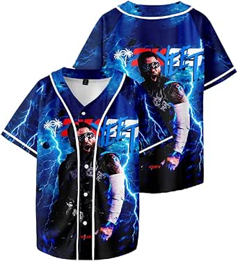WBLXYMDP Jey USO YEET 3D Baseball Jersey Shirts Spring Summer Men/Women ...