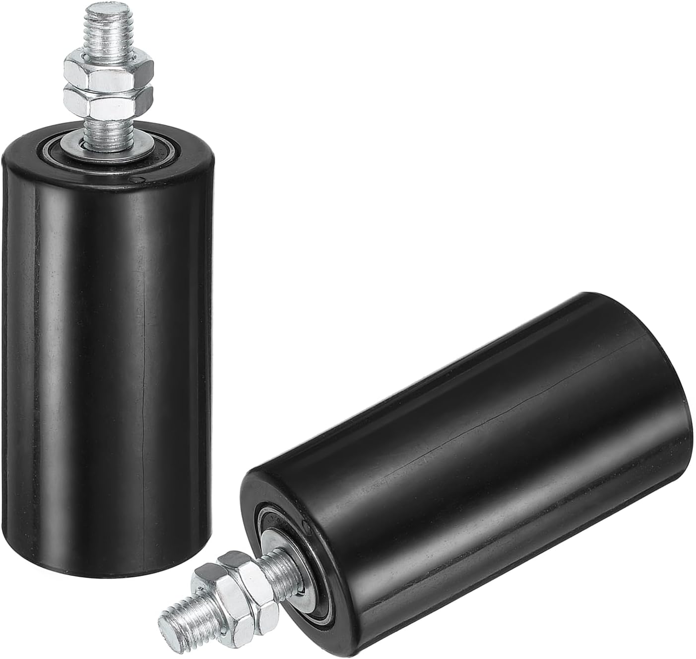 uxcell 2Pcs Slide Gate Guide Roller, 4" Nylon Rollers Gate Support ...