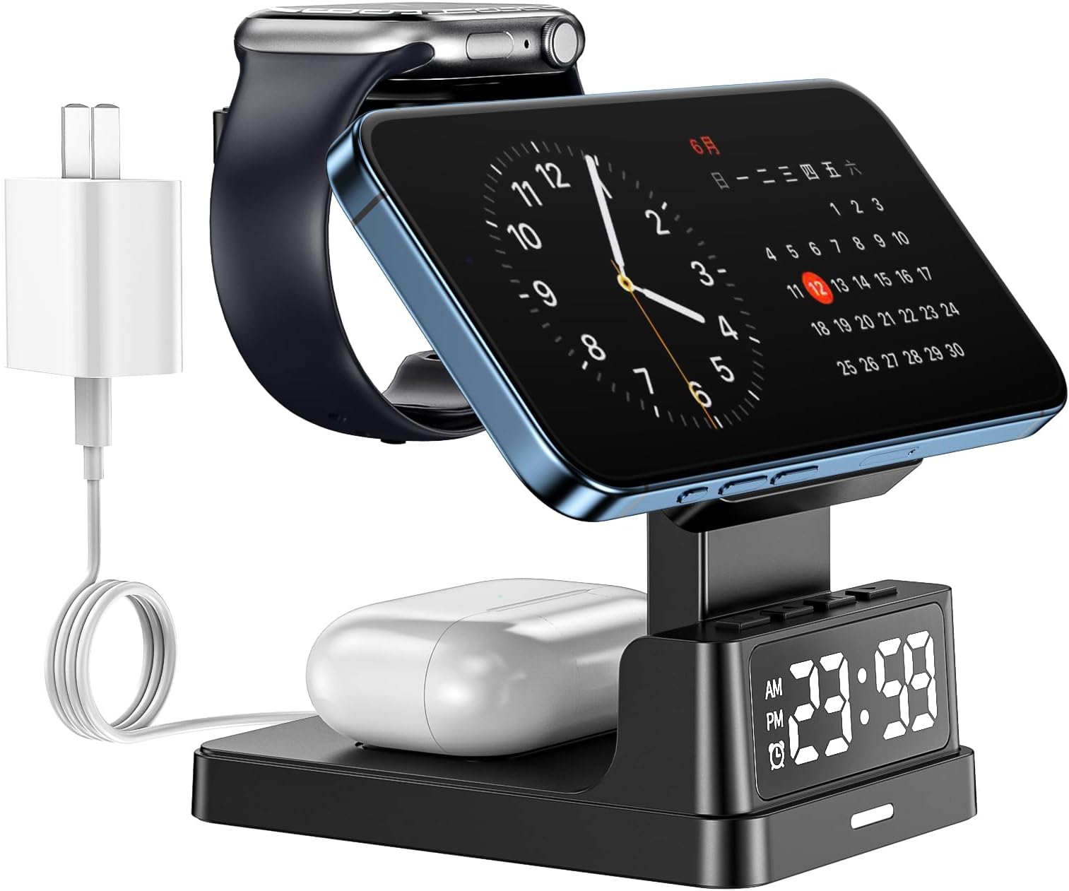 Amazon.com: All-in-One 3-in-1 Wireless Charging Dock | Fast Charger for ...