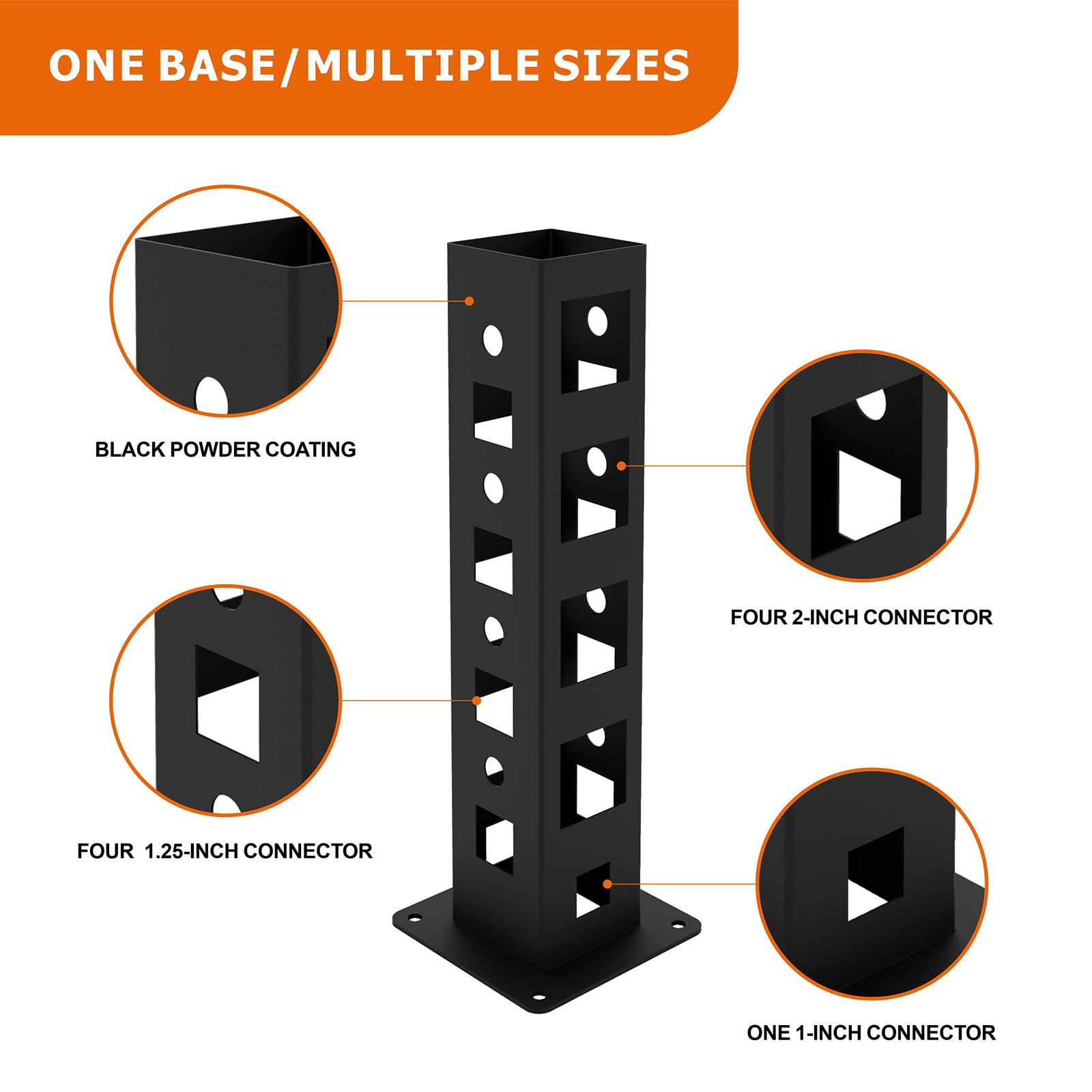 Snapklik.com : Heavy Duty Receiver Hitch Hoder, 1.25""/2"" Hitch ...