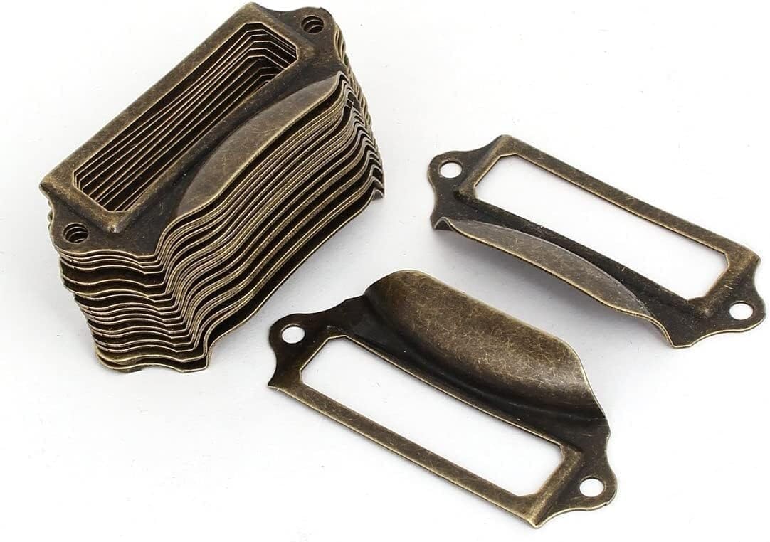 Amazon.com: Shelf Labels, Iron Tag Frame,Vintage Card Tag Holder ...