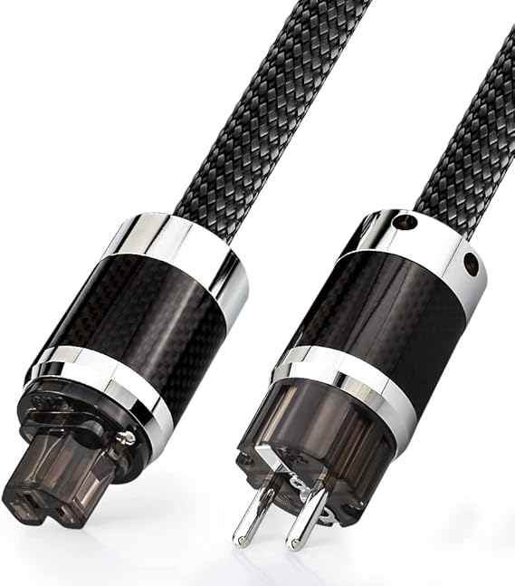 Tertullus Câble d'alimentation Hi-Fi haut de gamme 1,5 m OFC plaqué ...