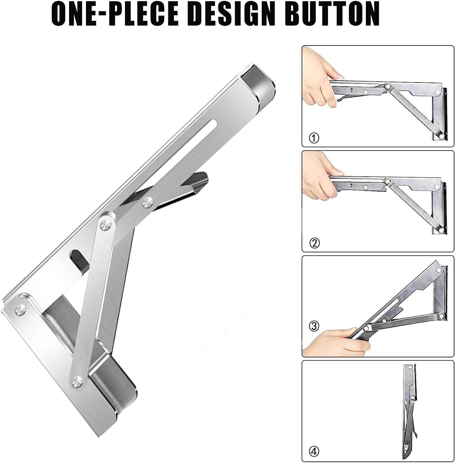 Snapklik.com : Folding Shelf Brackets 18 Inch 4 Pcs - Heavy Duty ...