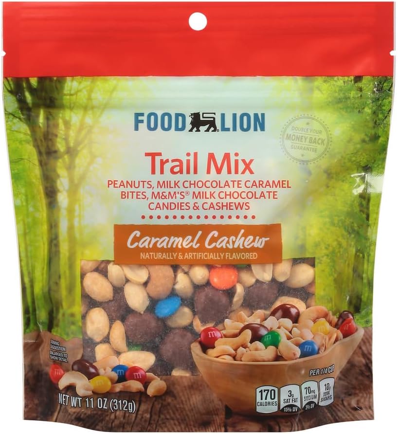 Amazon.com: Food Lion Caramel Cashew Trail Mix: Peanuts Milk Chocolate ...