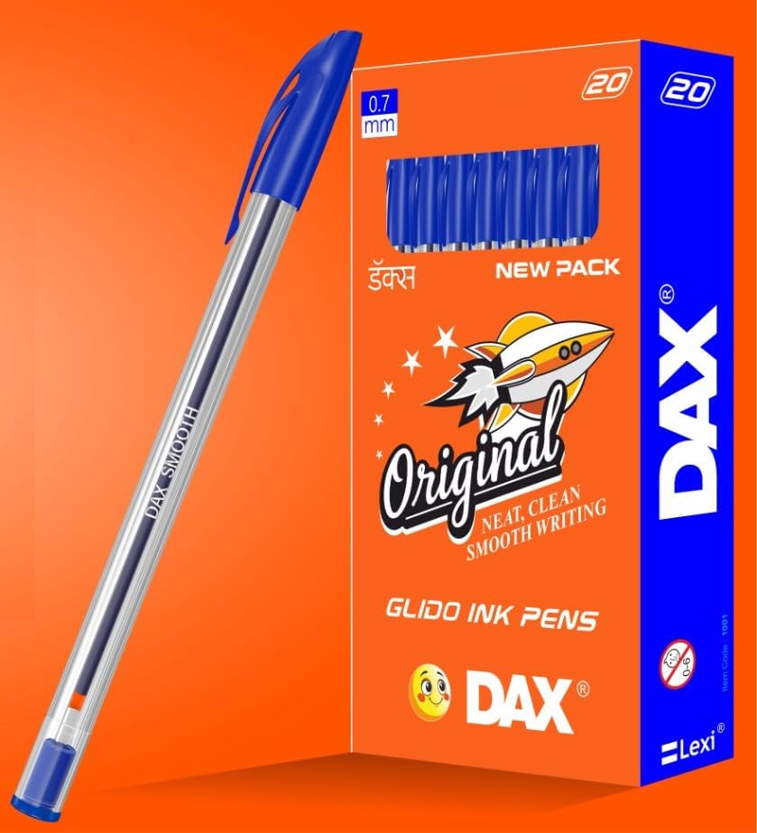 Lexi 5n I School Pen I Office Pen I Pocket Ball Pen I Blue, Black & Red ...