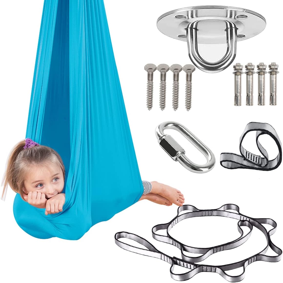 Amazon.com : Therapy Sensory Swing for Kids and Adult Indoor Cuddle ...