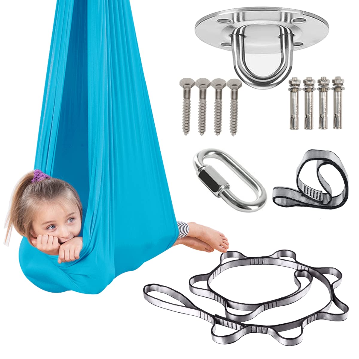 Amazon.com : Therapy Sensory Swing for Kids and Adult Indoor Cuddle ...