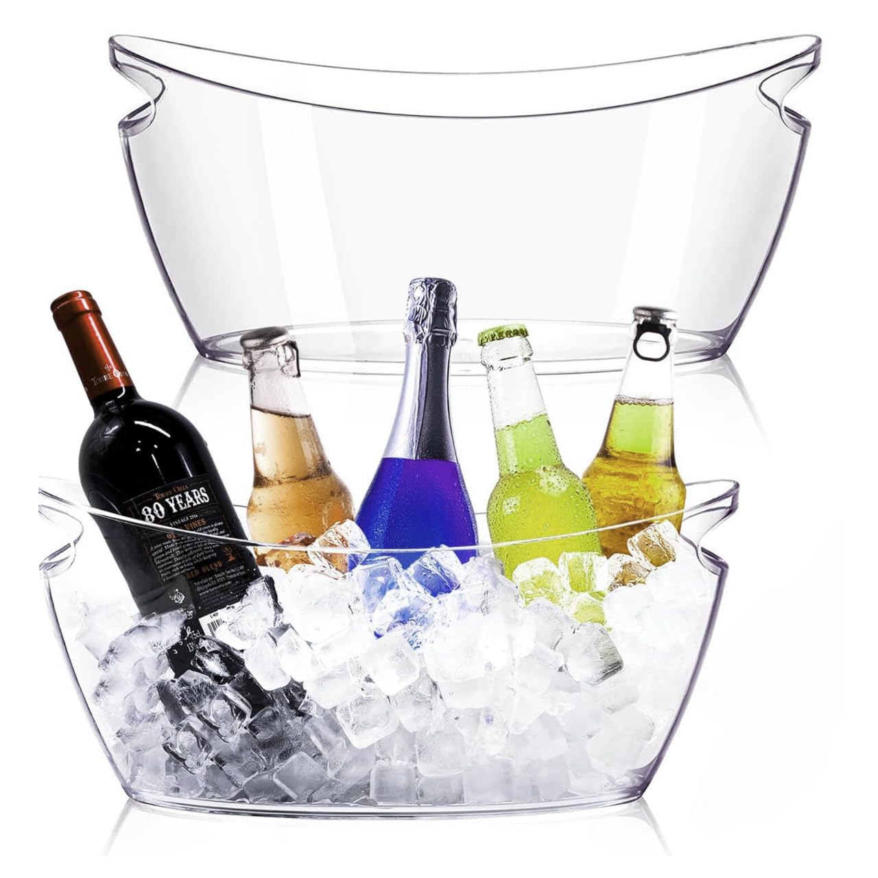 Amazon.com: Acrylic Ice Bucket for Parties – Champagne Bucket 5.5L ...