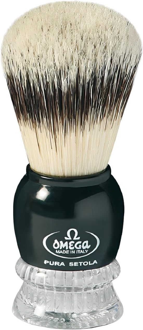 Amazon.com: Omega Shaving Brush Pure Bristles #10275 Two Color ...