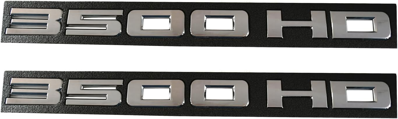Amazon.com: 2pcs OEM 3500HD 3500 HD Nameplates Emblems Badges ...