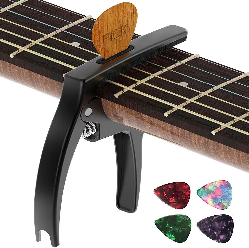 Amazon.com: C1 Shubb Standard series Acoustic Guitar Capo - Polished ...
