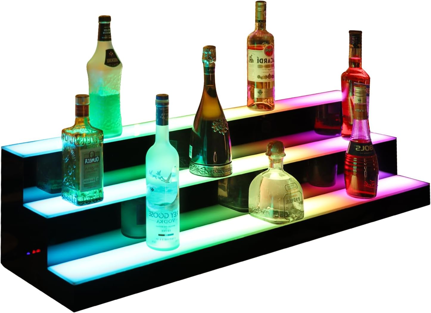 Amazon.com: Cimcame Led Lighted Liquor Bottle Display Shelf with Remote ...