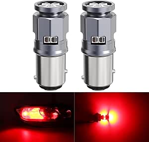 Amazon.com: Fulanmi 1157 LED Bulb Red for Brake Tail Lights, BAY15D P21 ...