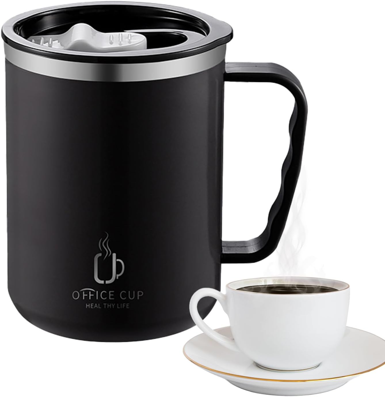 Amazon.com: Thermal Coffee Tumbler, 160g Lightweight Ceramic Insulated ...
