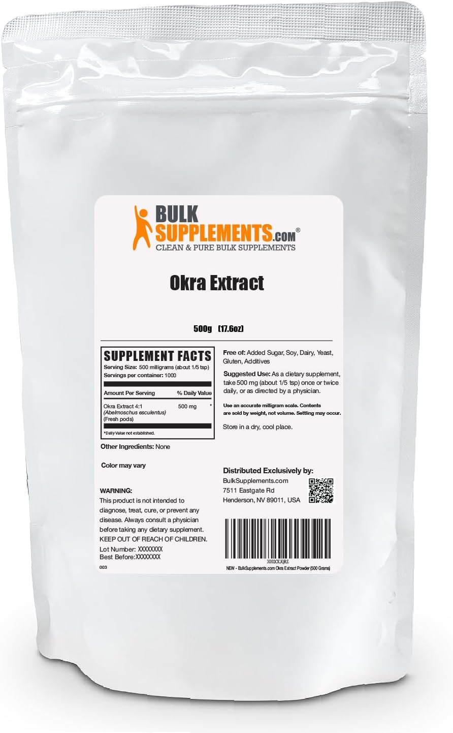 Amazon.com: BULKSUPPLEMENTS.COM Okra Extract Powder - High Fiber ...