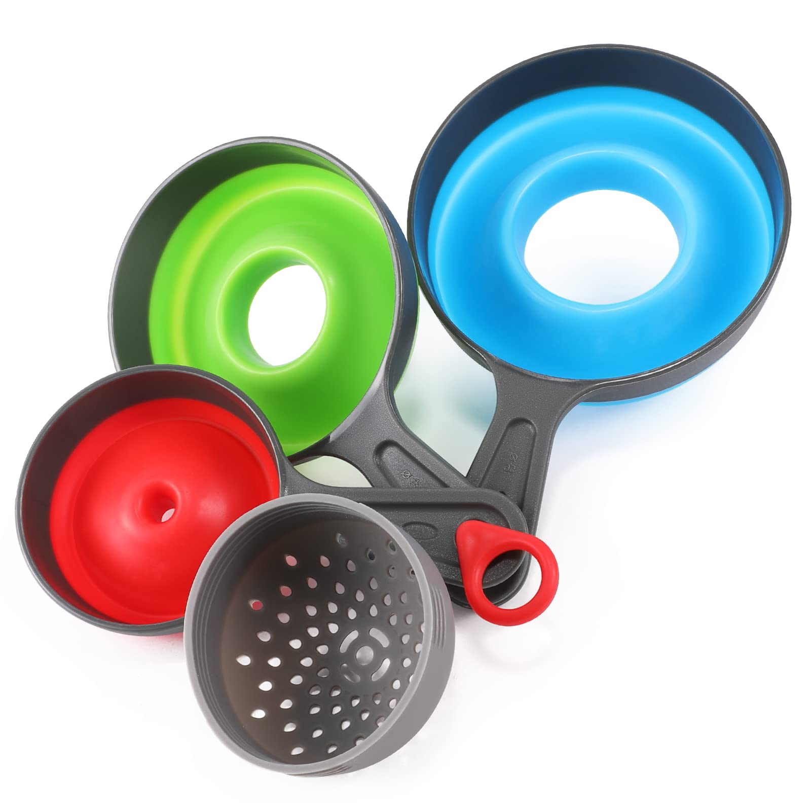 Amazon.com: Canning Funnel with Strainer, Silicone Wide Mouth Food ...