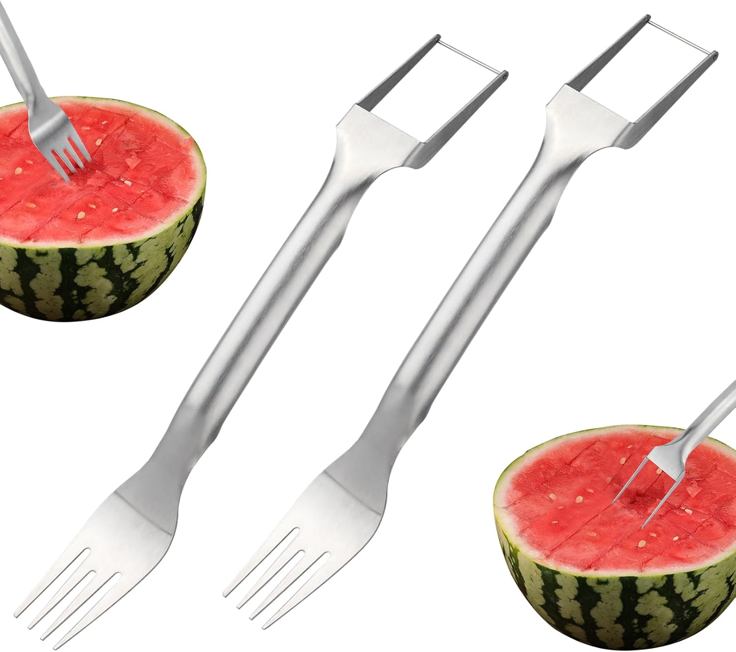 Amazon.de: 2 Stk Wassermelonen Schneider Gabel, Edelstahl ...