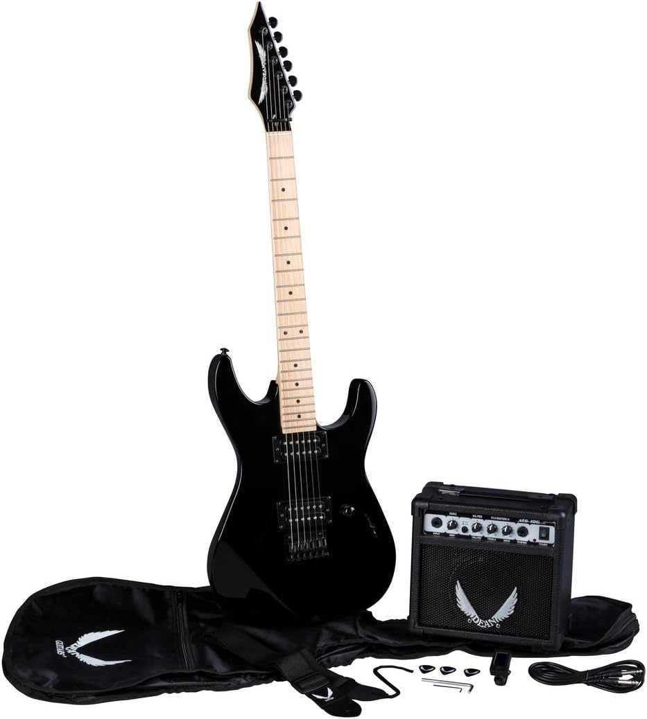 Amazon.com: Dean Guitars 6 String Electric Guitar Pack, Right (CZONE ...
